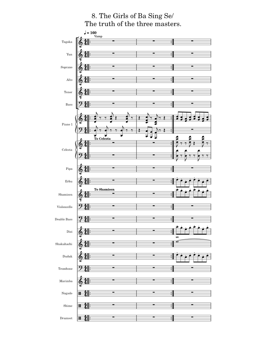 8. The truth of the three masters Sheet music for Piano, Trombone ...