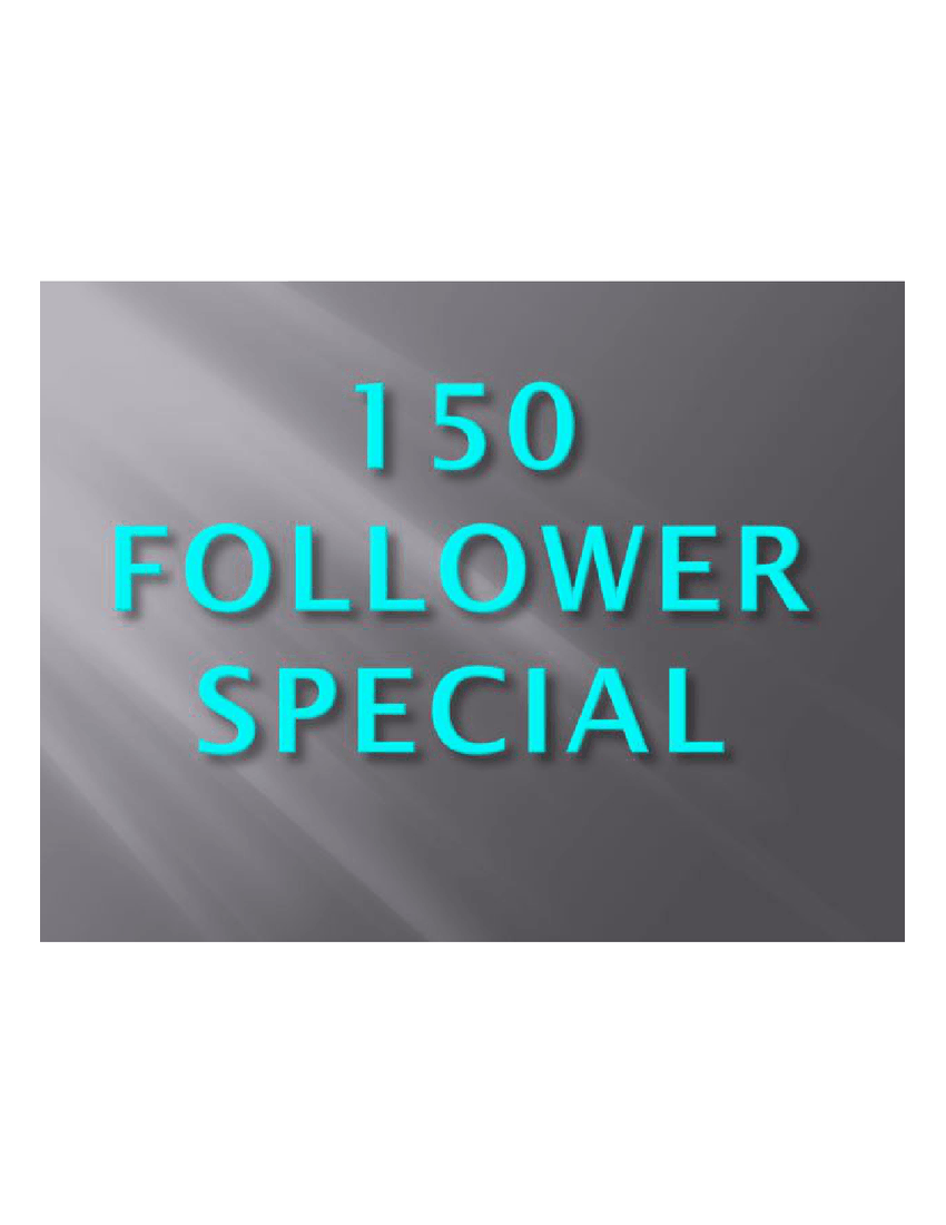150 Follower Special - Kuschy Sheet music for Soprano, Alto, Tenor ...