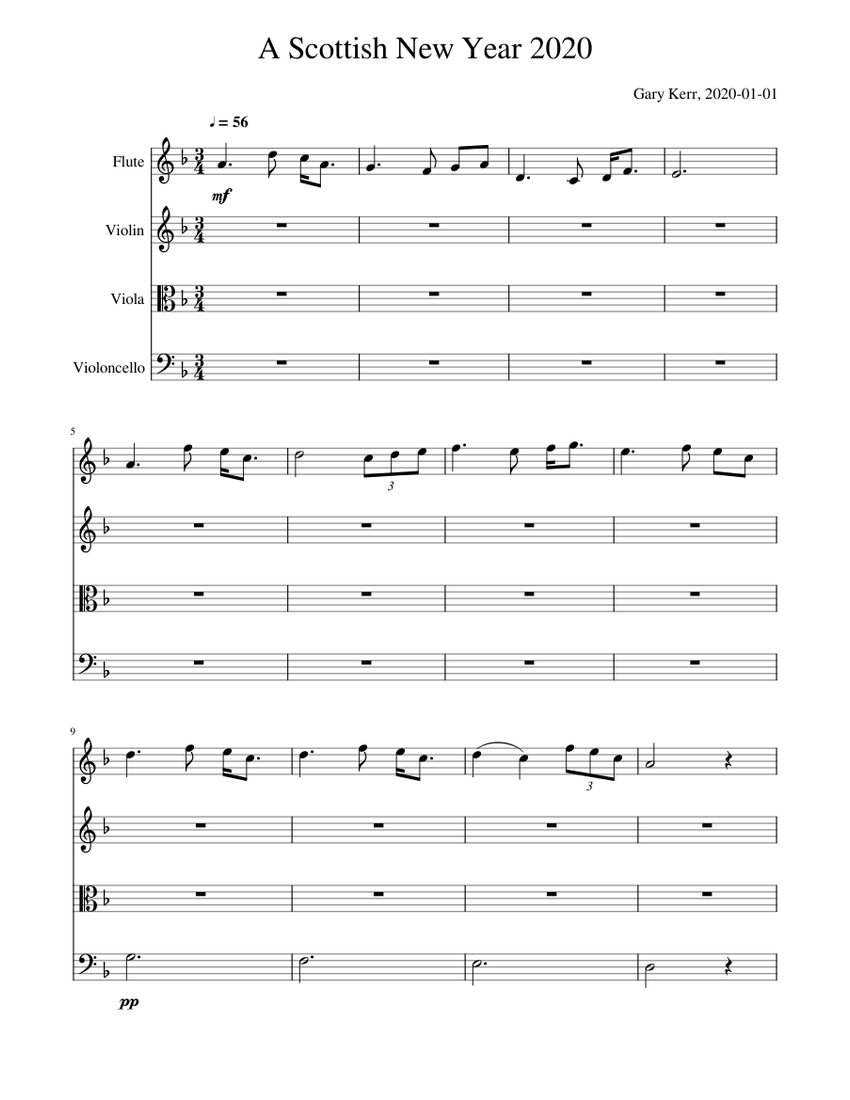 A Scottish New Year, 2020 - piano tutorial