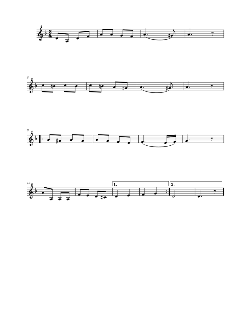 Di grine kuzine – Misc Traditional Sheet music for Recorder (Solo ...