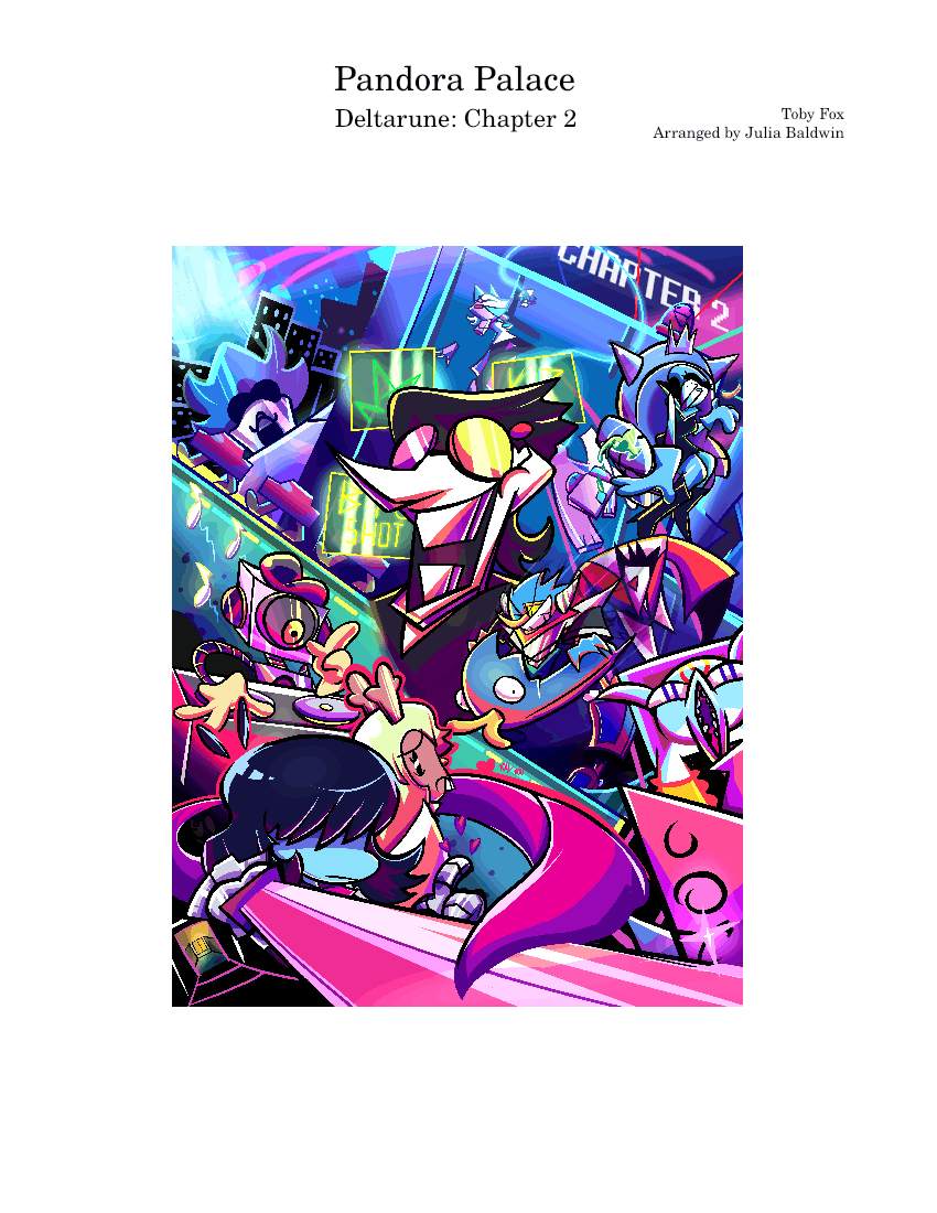 Pandora Palace (Deltarune: Chapter 2) Sheet music for Harpsichord ...