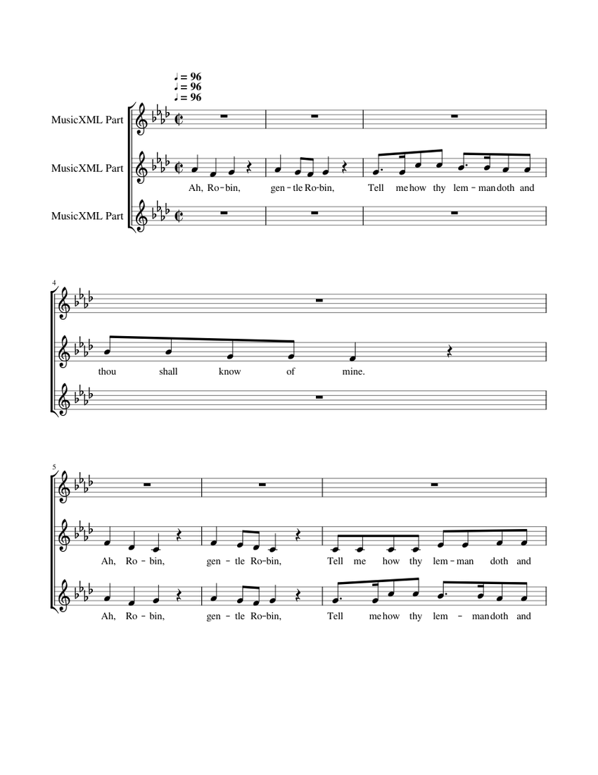 Ah, Robin, Gentle Robin - William Cornysh Sheet music for Piano (Mixed ...