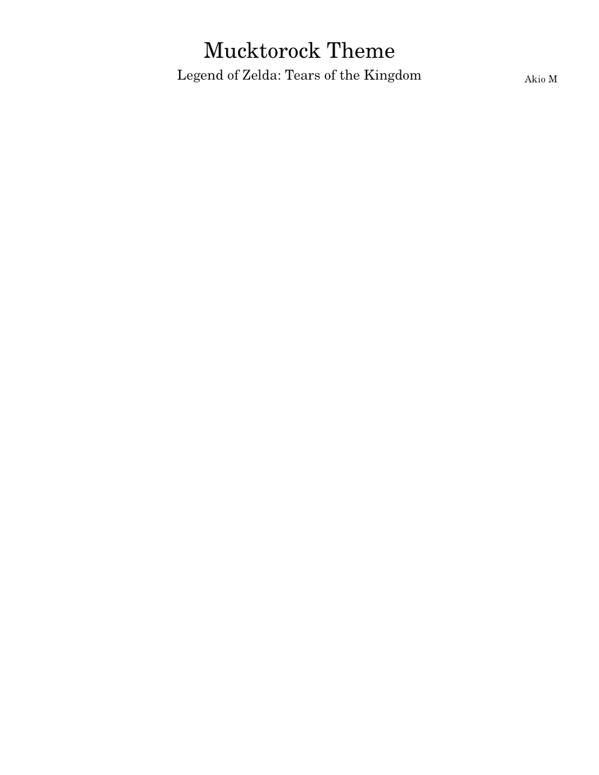 Mucktorock - The Legend of Zelda: Tears of The Kingdom ***DRAFT ...