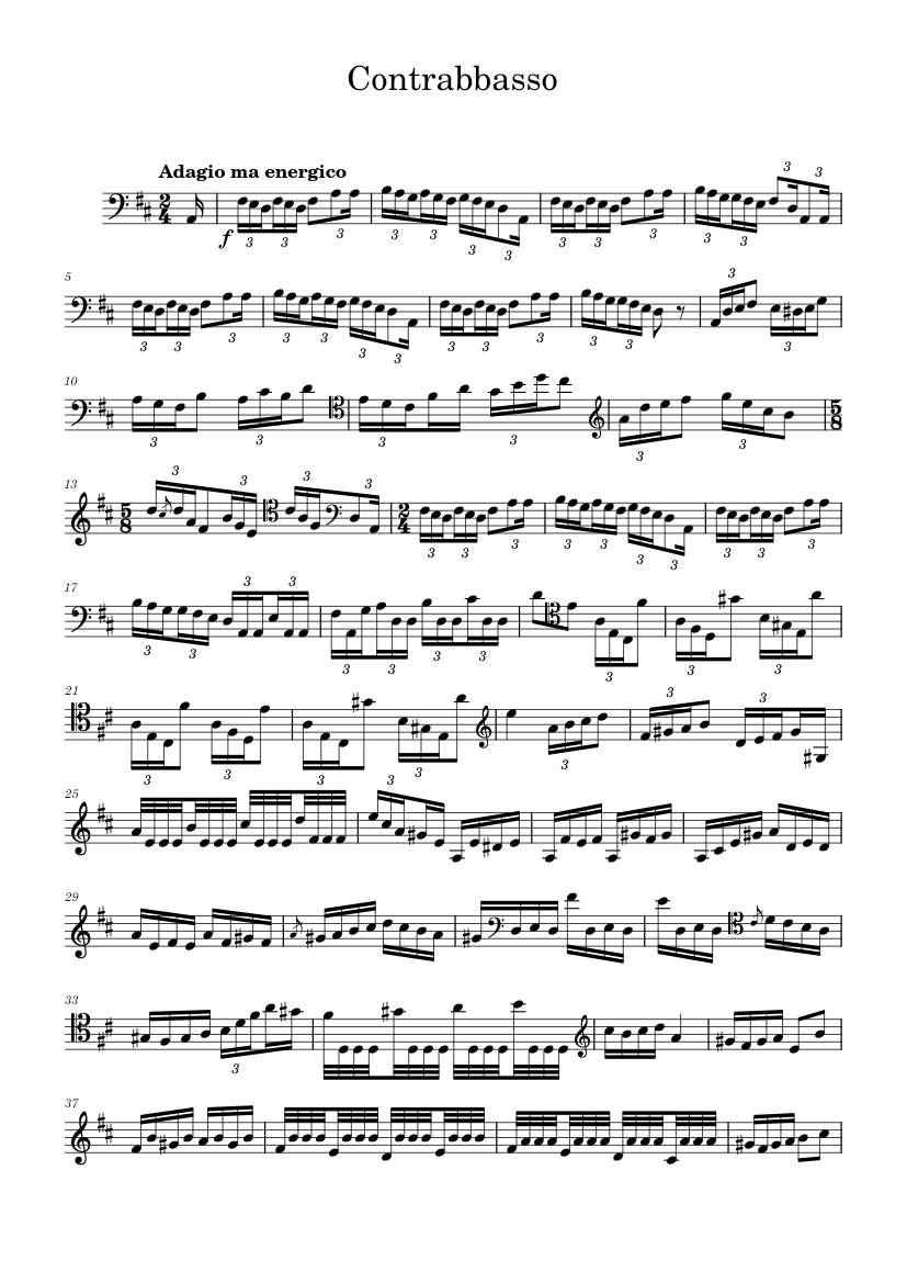 Double Bass Sheet Music for Contrabass (Solo) | MuseScore.com