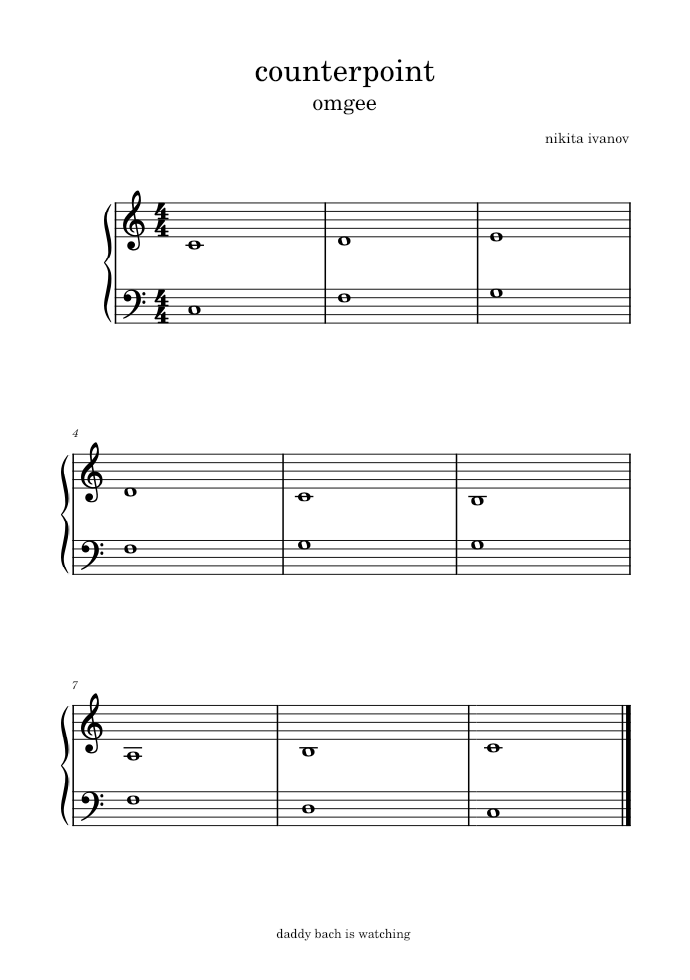 counterpoint Sheet music for Piano (Solo) Easy | Musescore.com