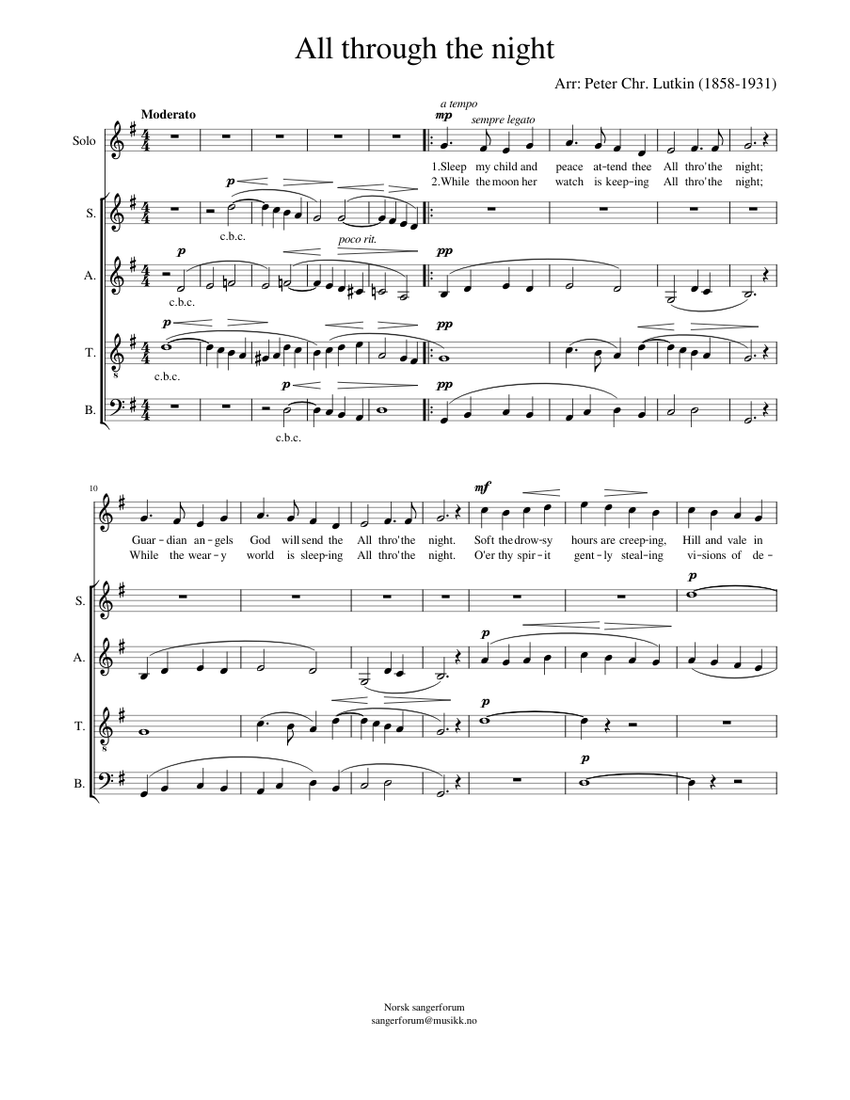 All through the night - piano tutorial