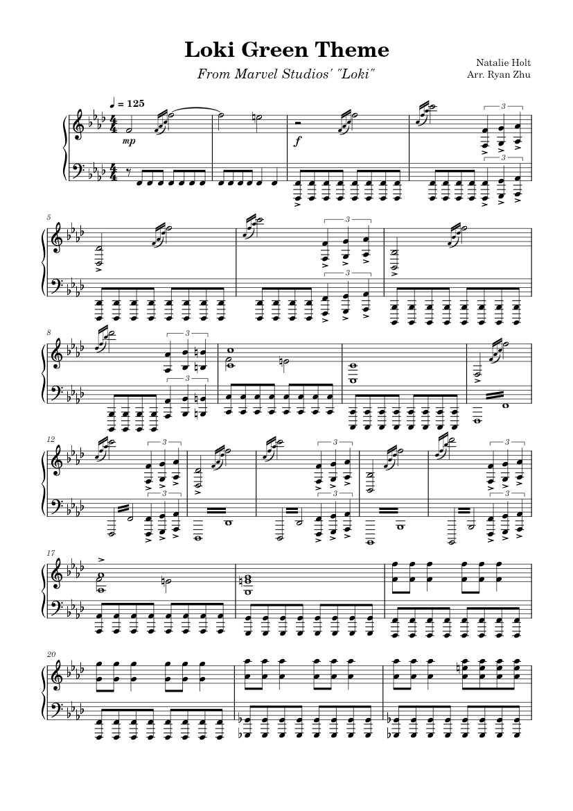 Natalie Holt - Loki Green Theme | From Marvel Studios' "Loki" | Piano ...