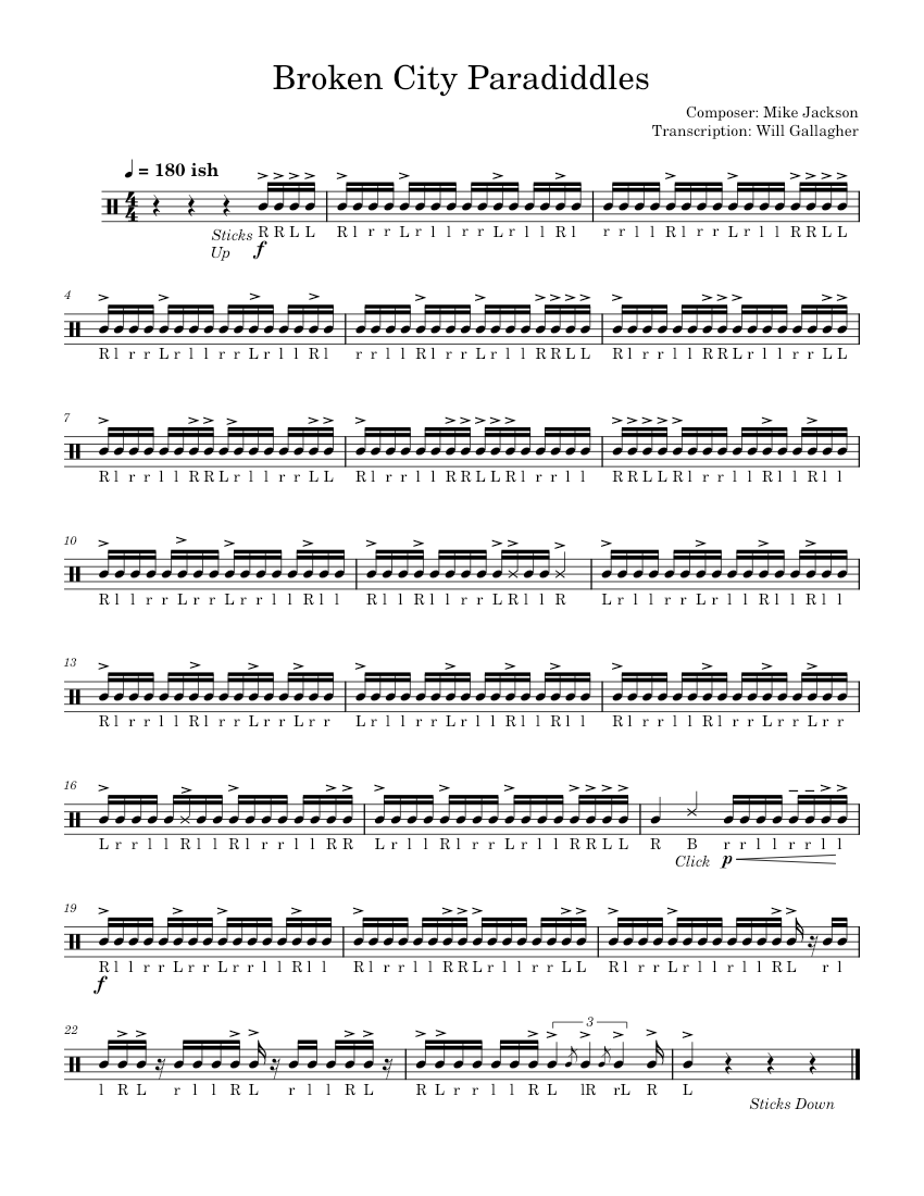 Broken city – Broken city 2023 Sheet Music for Trumpet other (Drum Corps (Modern)) | MuseScore.com