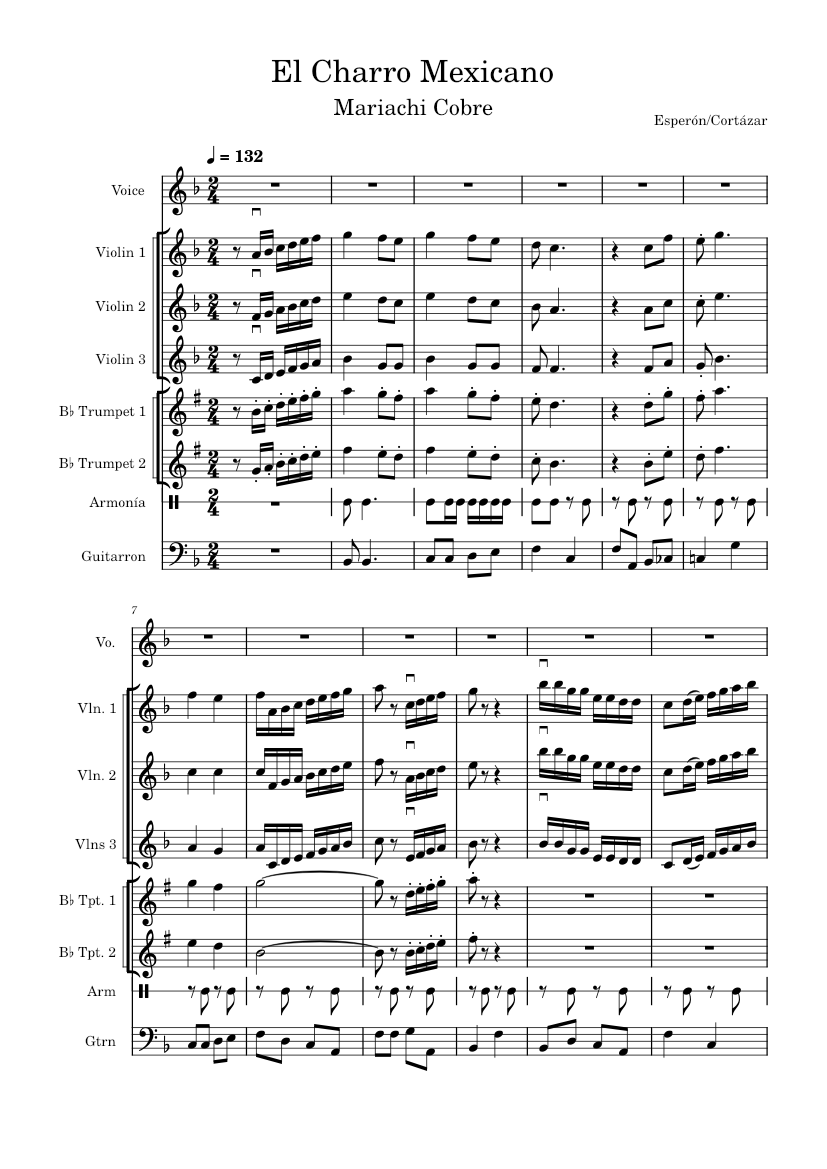 El charro mexicano – Jorge Negrete El Charro Mexicano Sheet music for ...