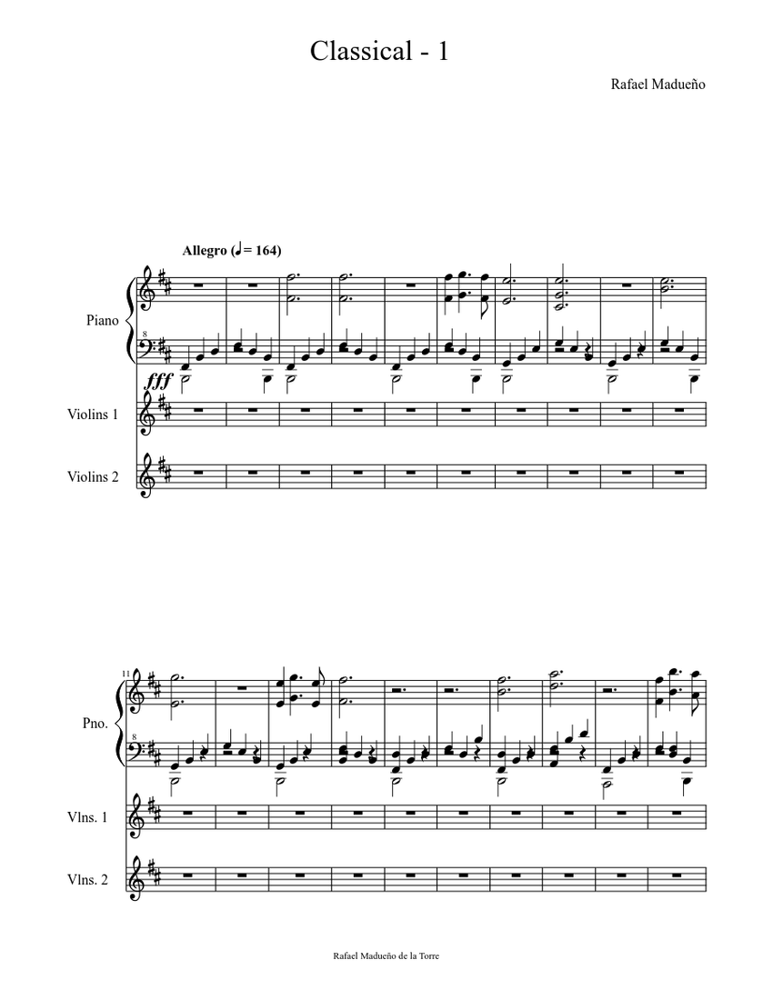 Classical - 1 Sheet music for Piano (Solo) | Musescore.com