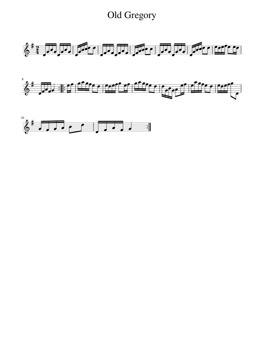 Old Gregory Sheet music for Piano (Solo) | Musescore.com