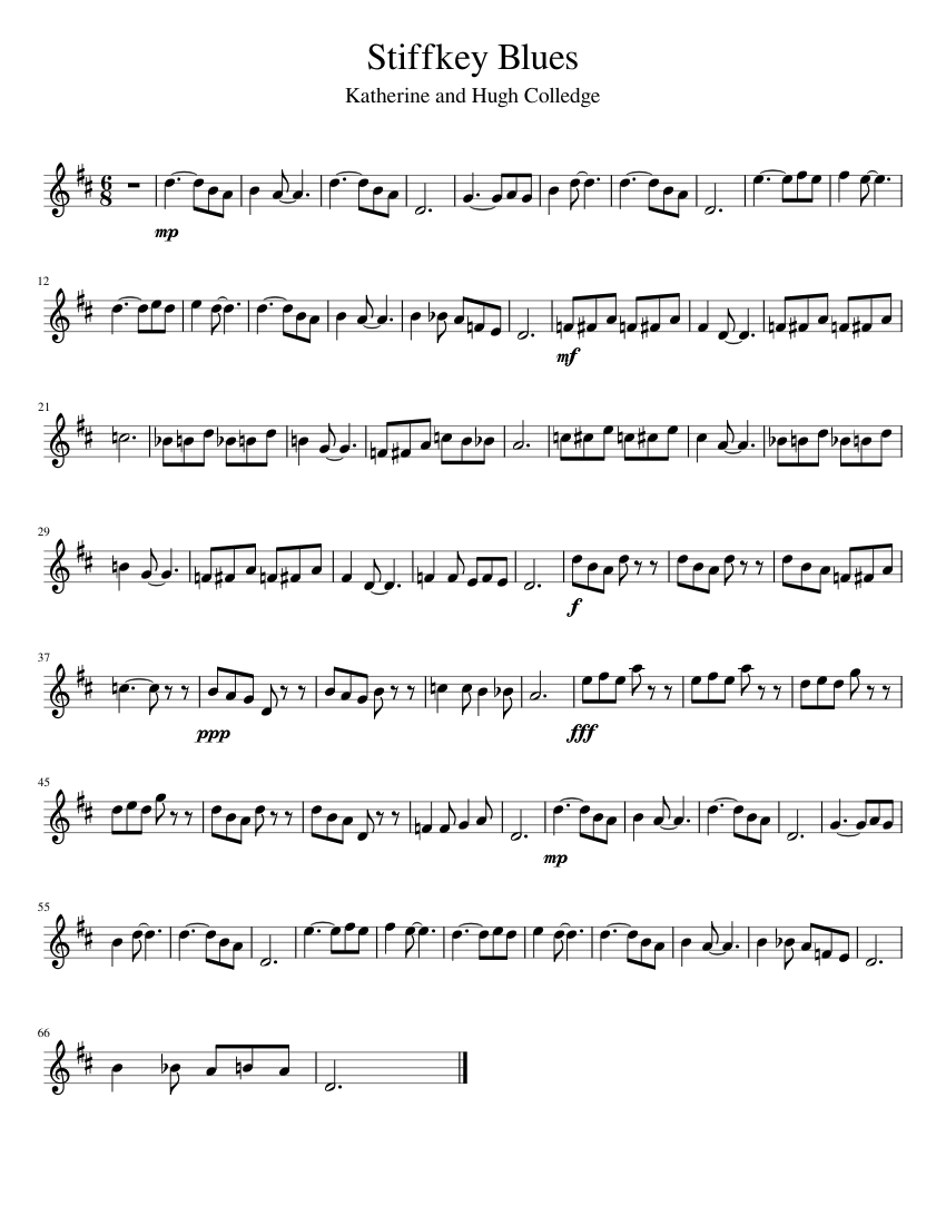 Stiffkey Blues Sheet music for Piano (Solo) | Musescore.com