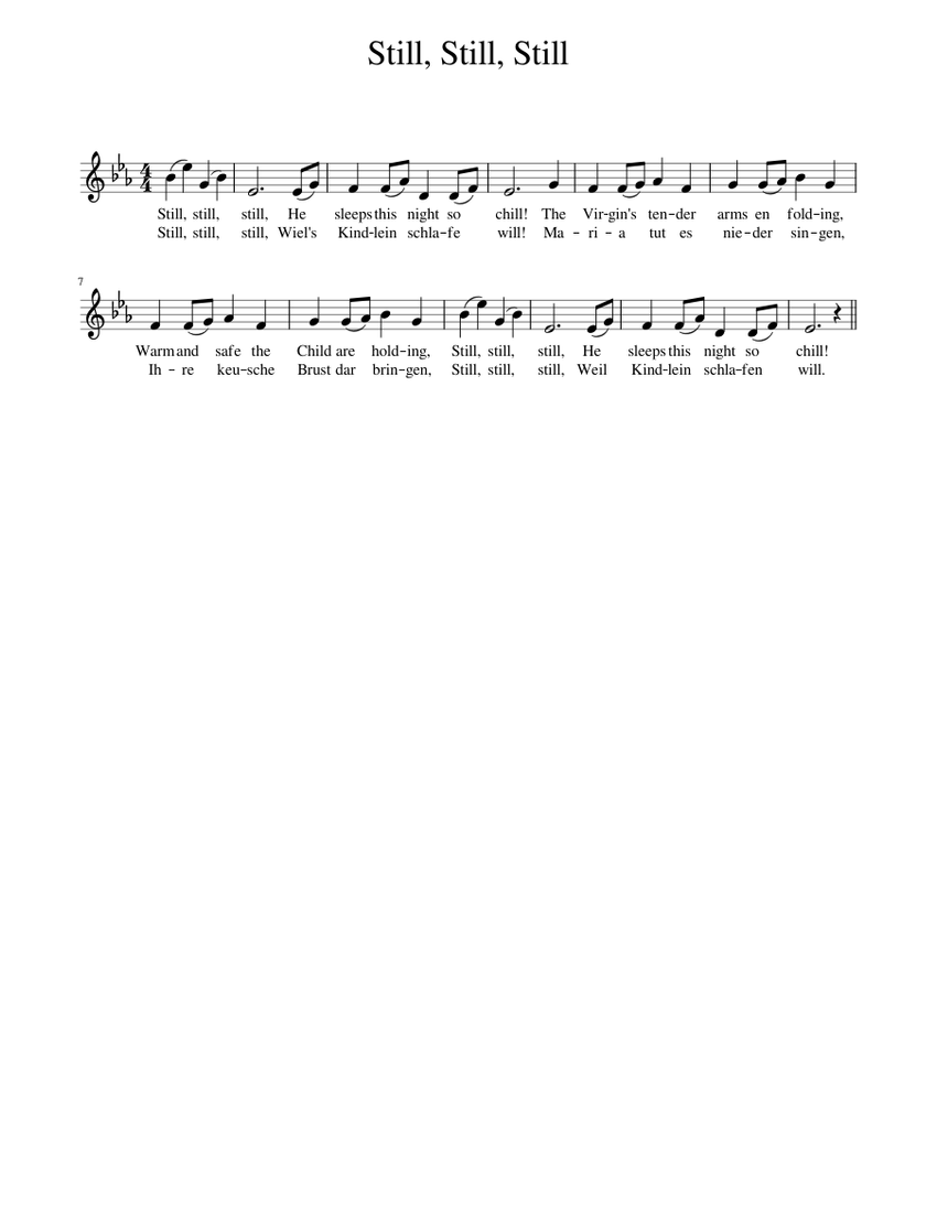 Still, Still, Still Sheet music for Piano (Solo) | Musescore.com