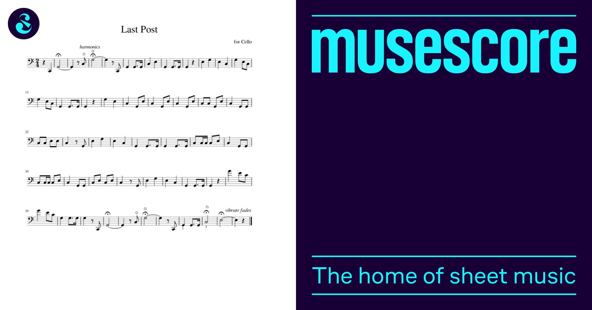 The Last Post - cello arrangement Sheet music for Piano (Solo) Easy ...