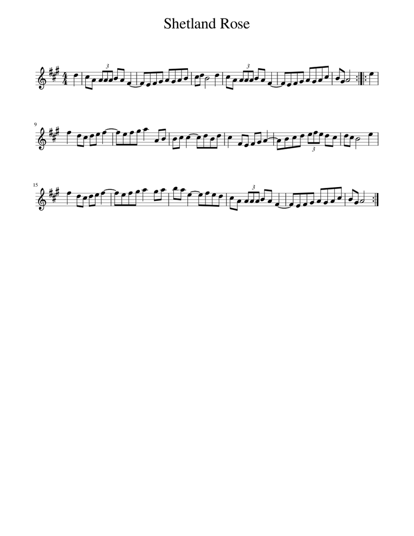 Shetland Rose Sheet music for Piano (Solo) Easy | Musescore.com