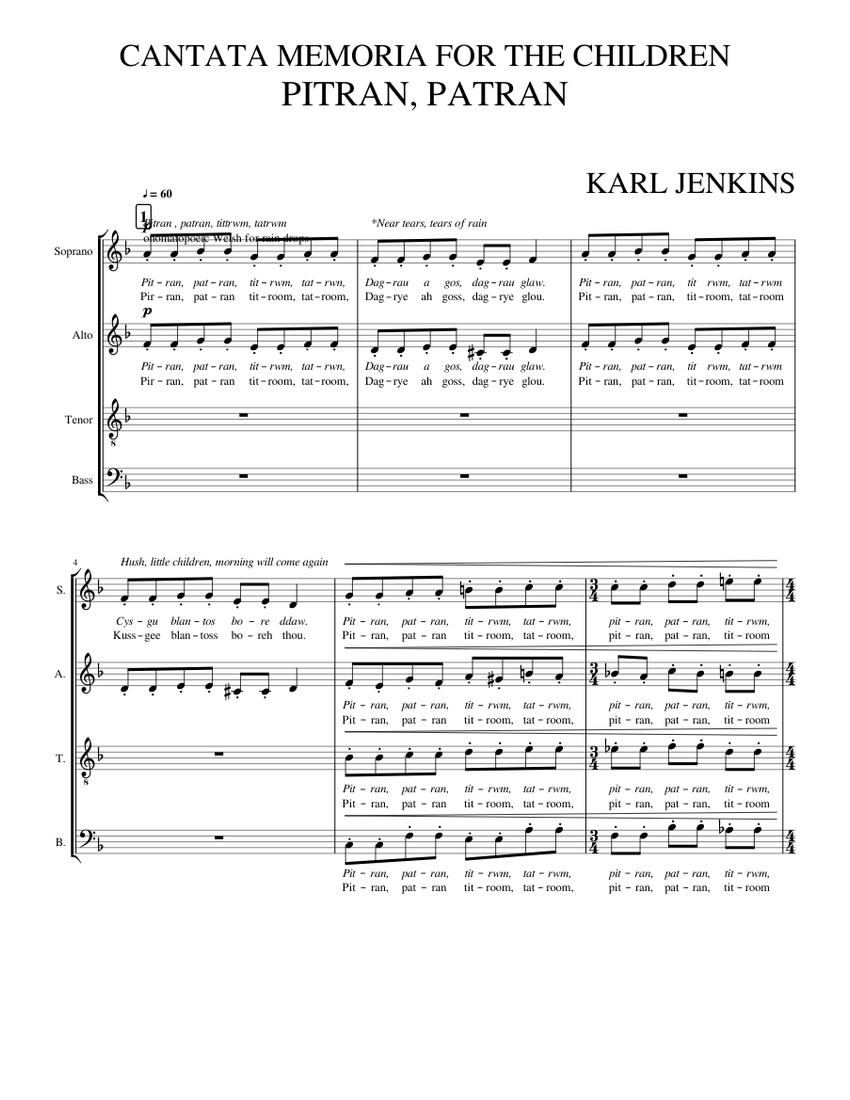 Pitran, patran Sheet music for Bass guitar (Solo) | Musescore.com