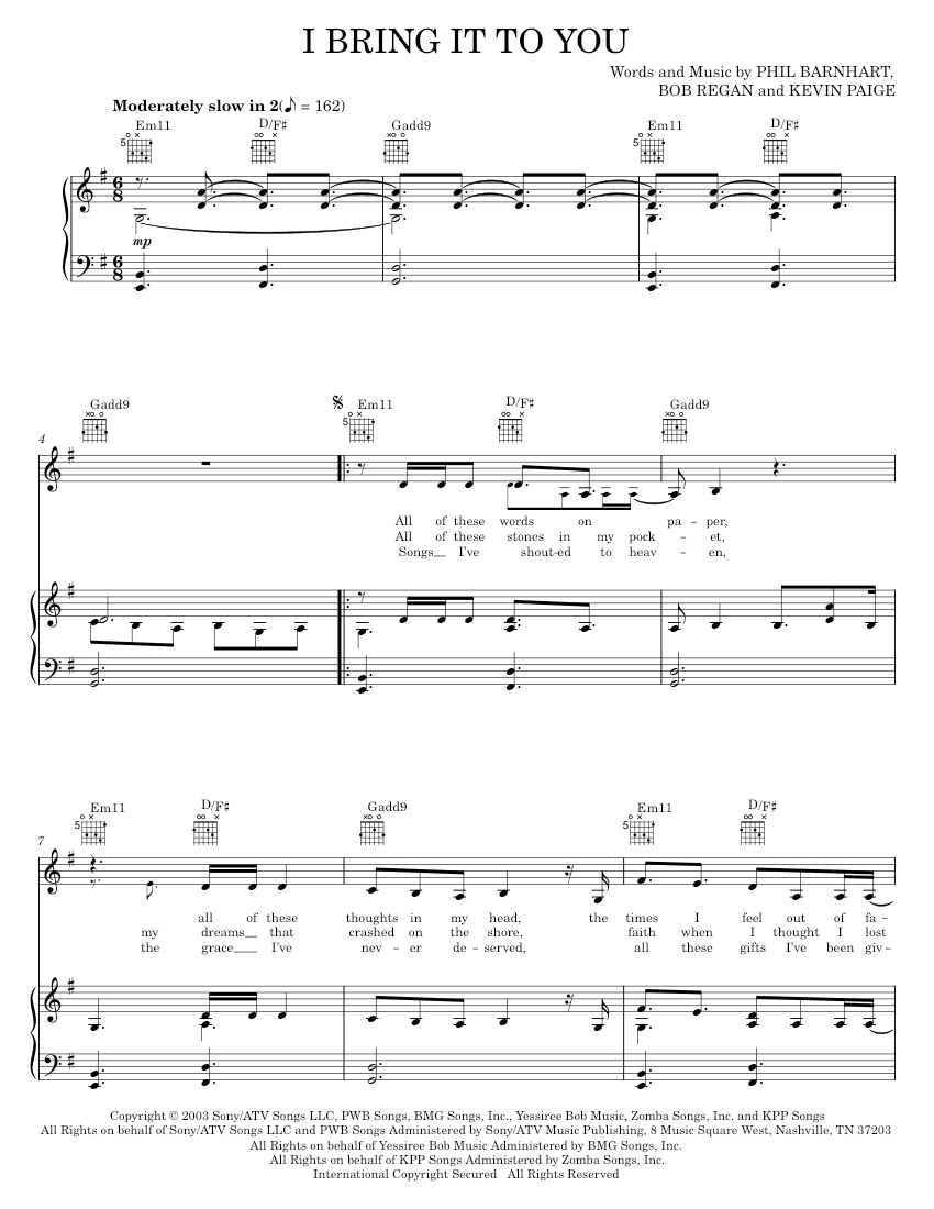 Play Official version of I Bring It To You Sheet Music by Grant ...