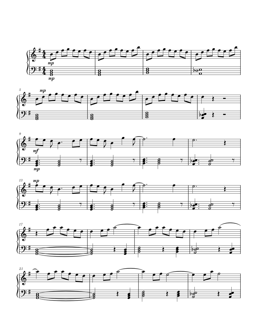 Remember when – Wallows Sheet music for Piano (Solo) Easy | Musescore.com
