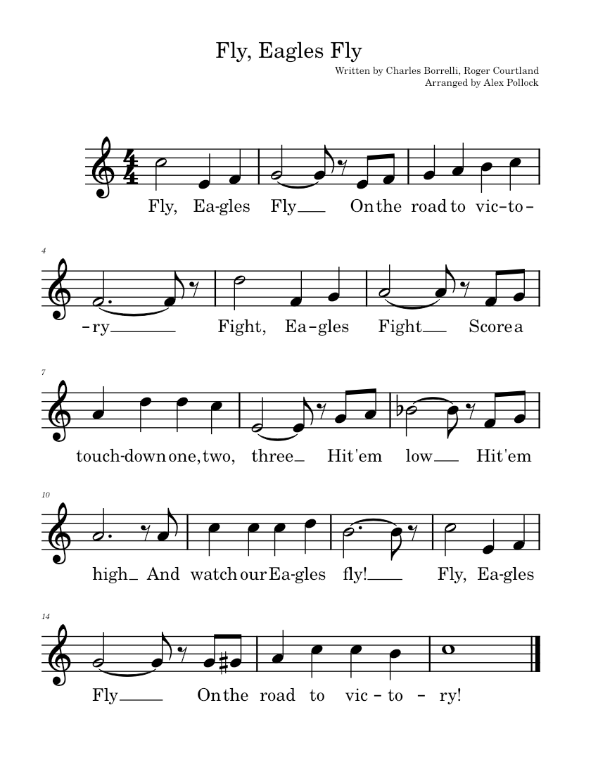 Fly eagles fly - philadelphia eagles fight song – Eagles Pep Band Sheet ...