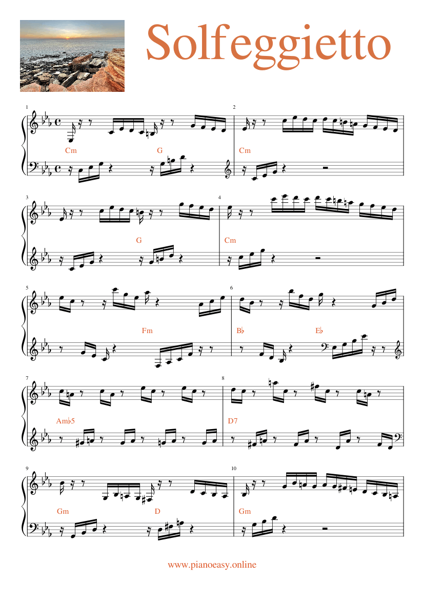 Solfeggio in C minor, H.220 – Carl Philipp Emanuel Bach Sheet music for ...