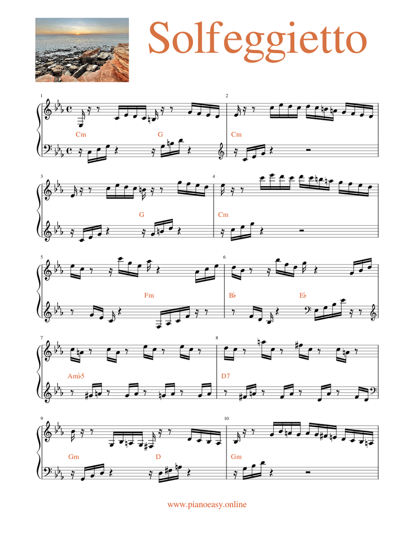 Solfeggio in C minor, H.220 – Carl Philipp Emanuel Bach Sheet music for ...