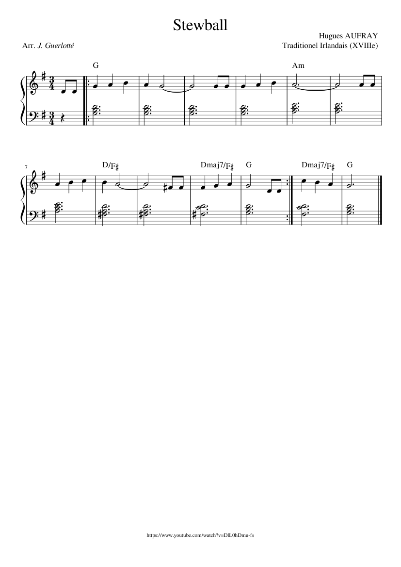 Stewball Sheet music for Piano (Solo) Easy | Musescore.com