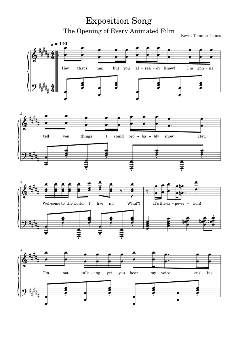 The Exposition Song Sheet music for Piano (Solo) | Musescore.com