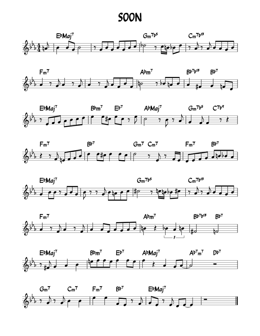SOON Sheet music for Piano (Solo) | Musescore.com