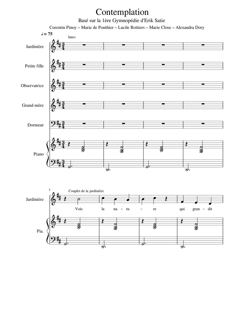 Contemplation partition compl te - piano tutorial