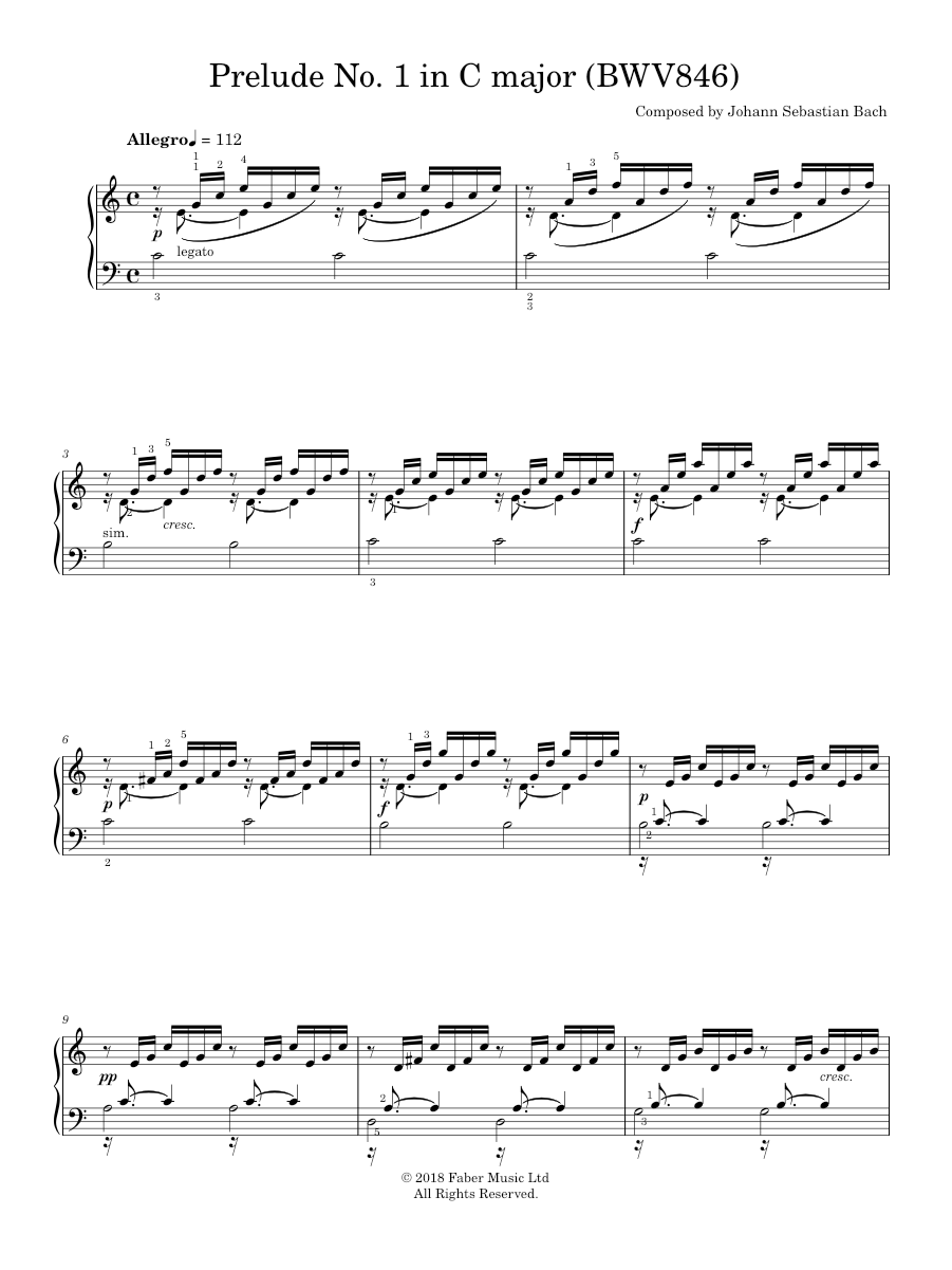 Play Official version of Prelude in C Major sheet music by P.D.Q. Bach ...