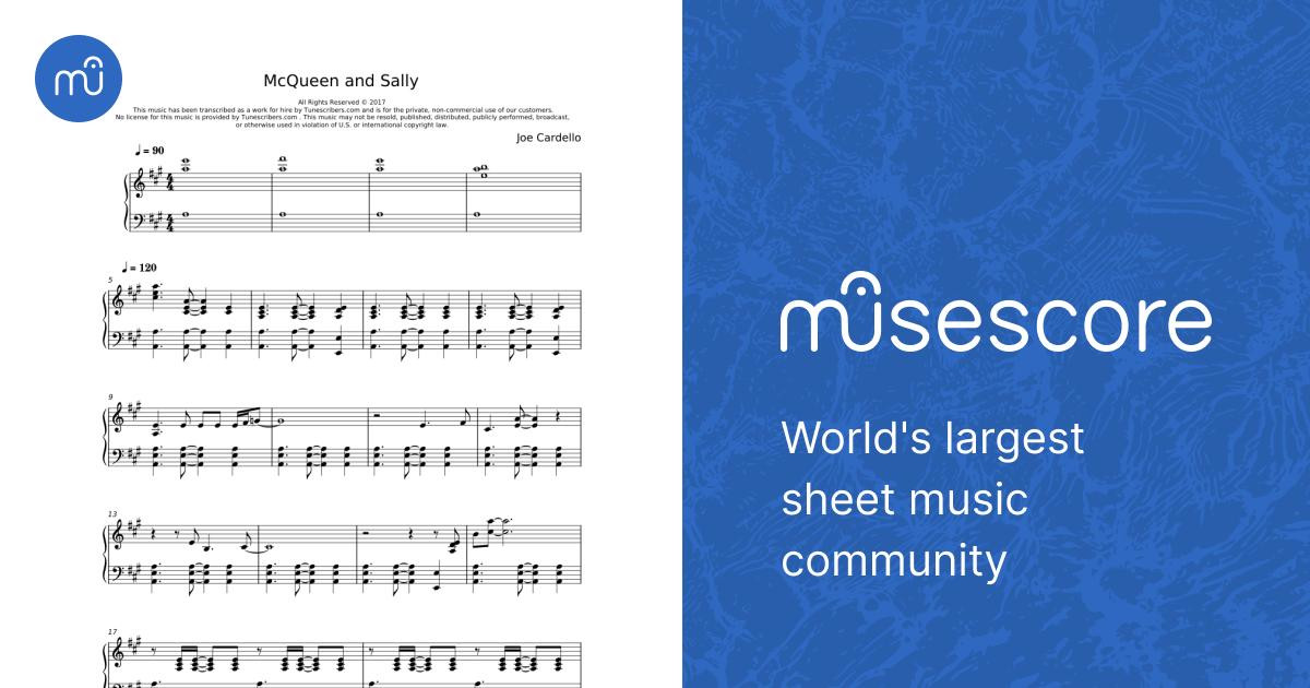 McQueen and Sally - Joe Cardello Sheet music for Piano (Piano Duo ...