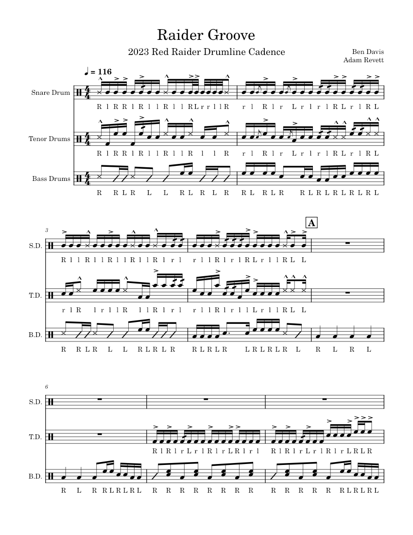 Raider Groove – Ben Davis Raider Groove Sheet Music for Synthesizer ...