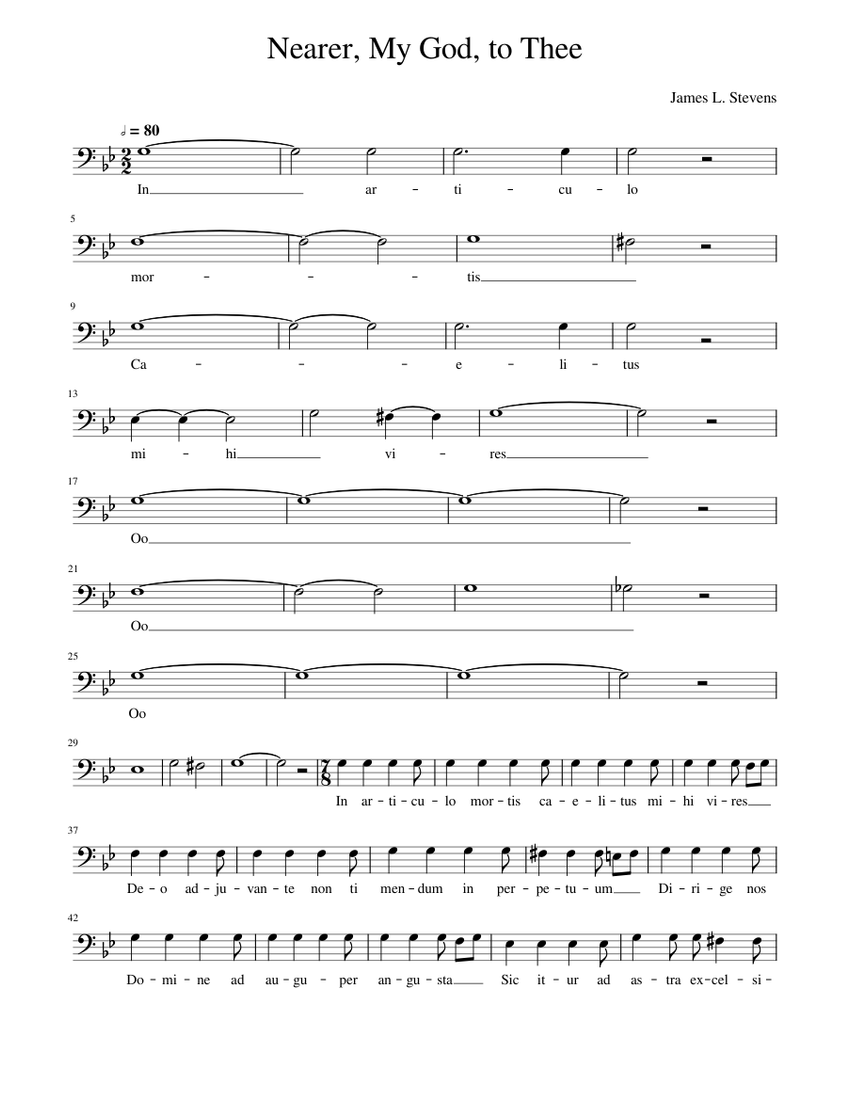 Bass I Sheet music for Piano (Men’s Choir) Easy | Musescore.com