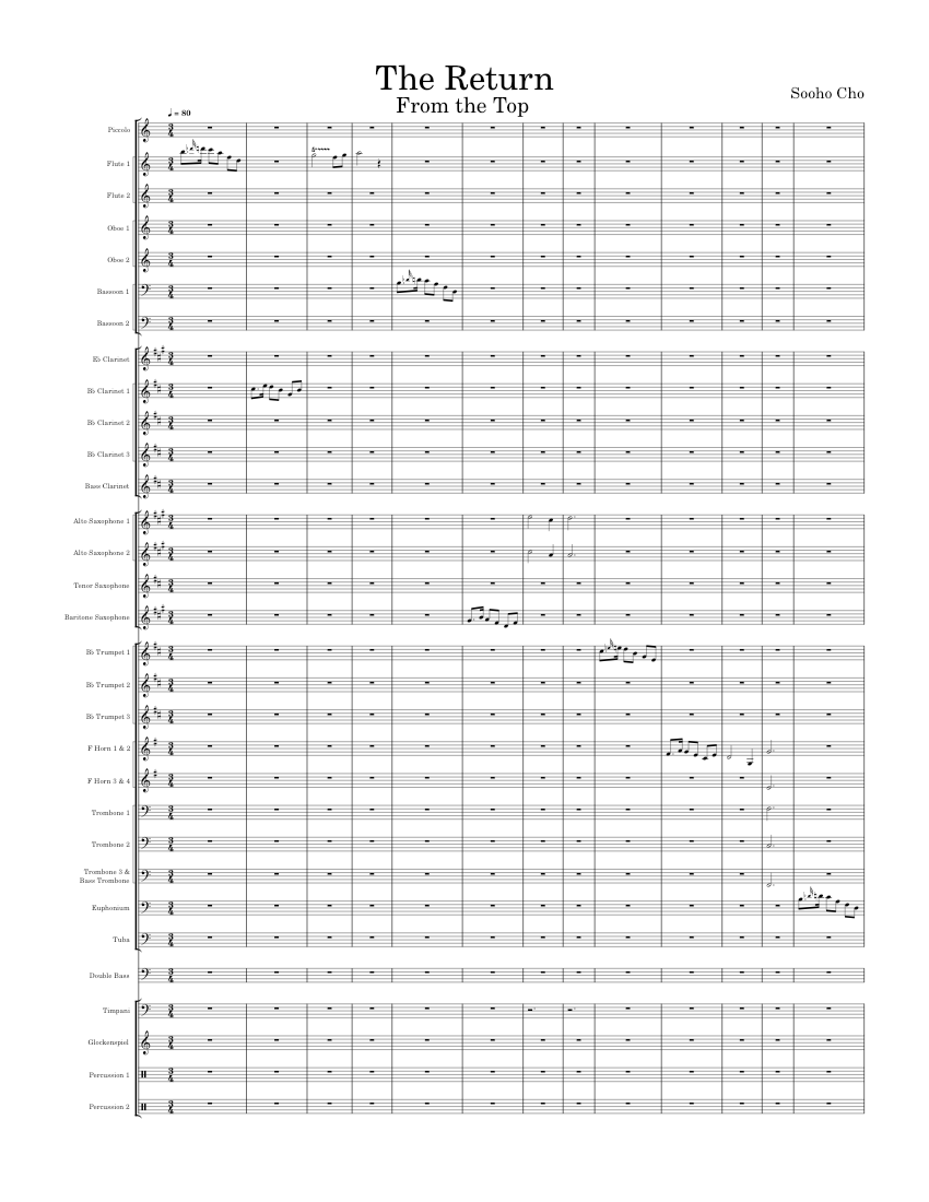 The Return Sheet music for Trombone, Tuba, Flute, Oboe & more ...