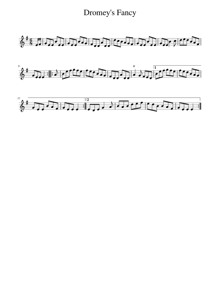Dromey's Fancy Sheet music for Piano (Solo) Easy | Musescore.com