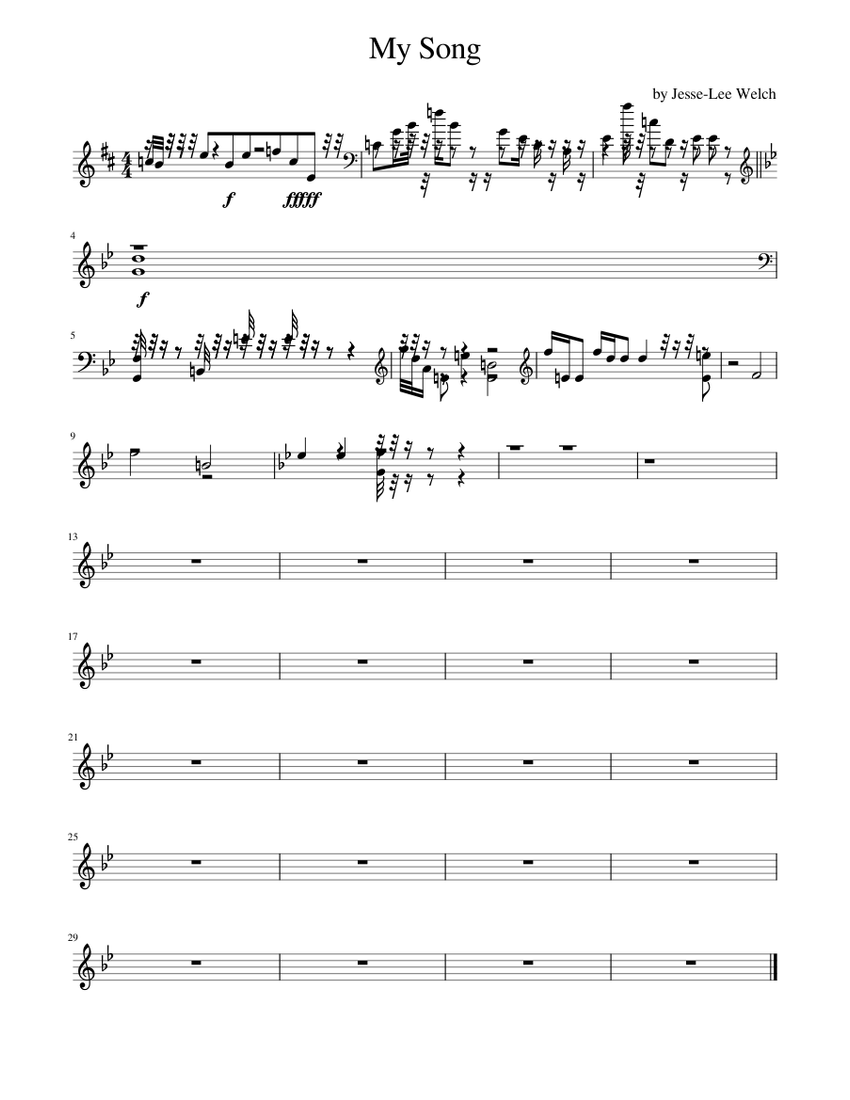 My Song Sheet music for Piano (General Handbell Ensemble) | Musescore.com