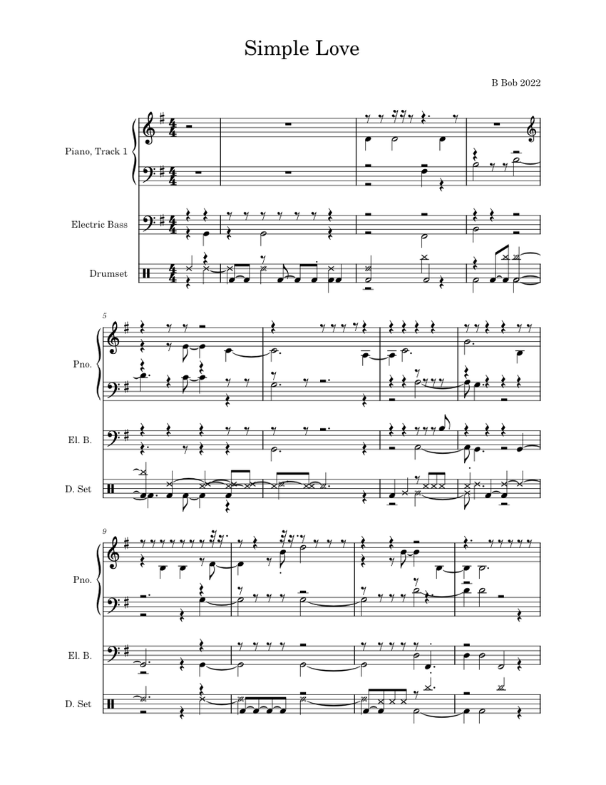 Simple Love - piano tutorial