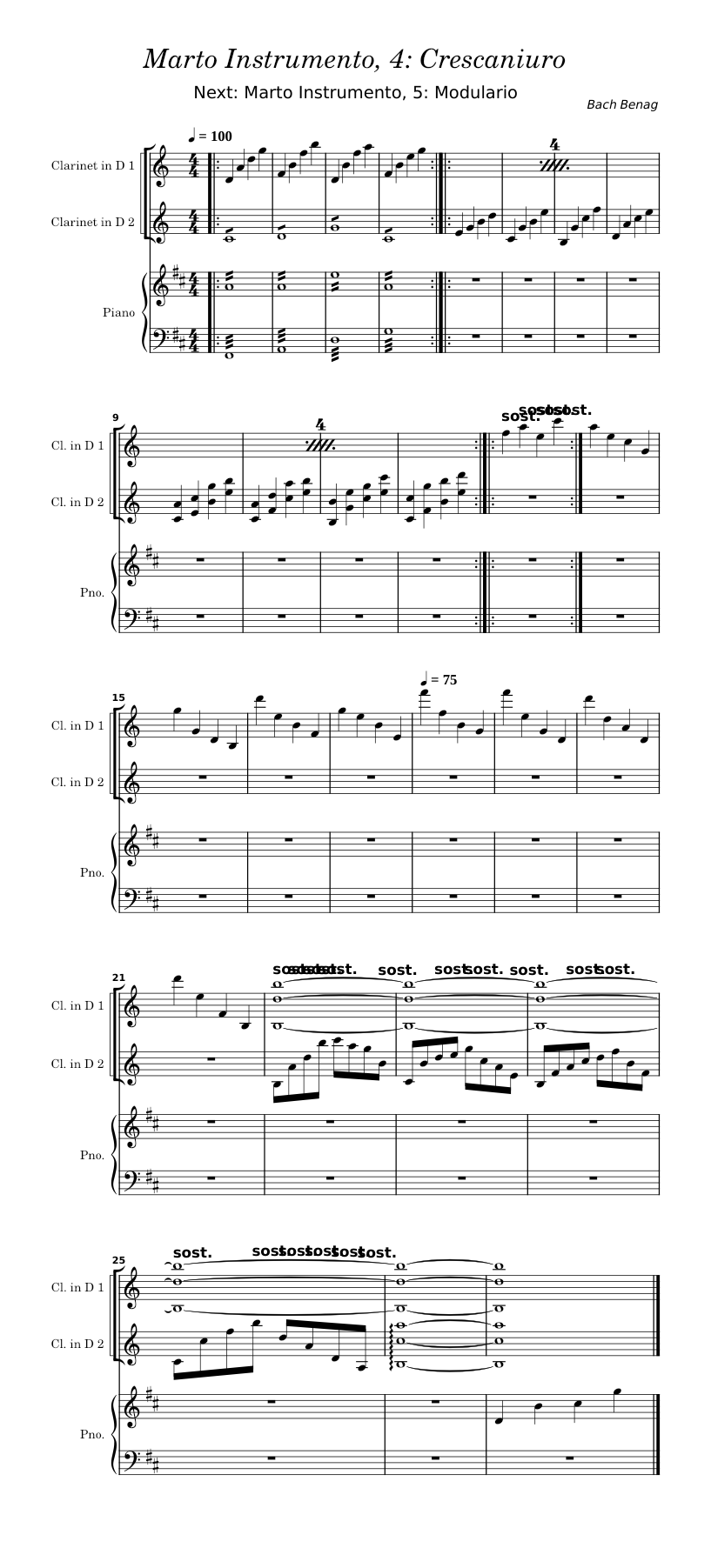 Marto Instrumento, 4: Crescaniuro – Bach Benag Marto Instrumento, 4 ...