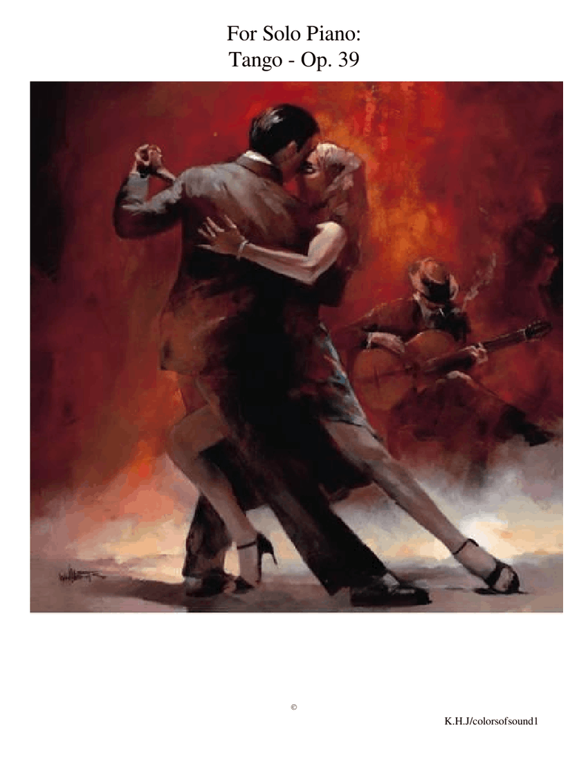 For Solo Piano: Tango - Op. 39 Sheet music for Piano (Solo) | Musescore.com