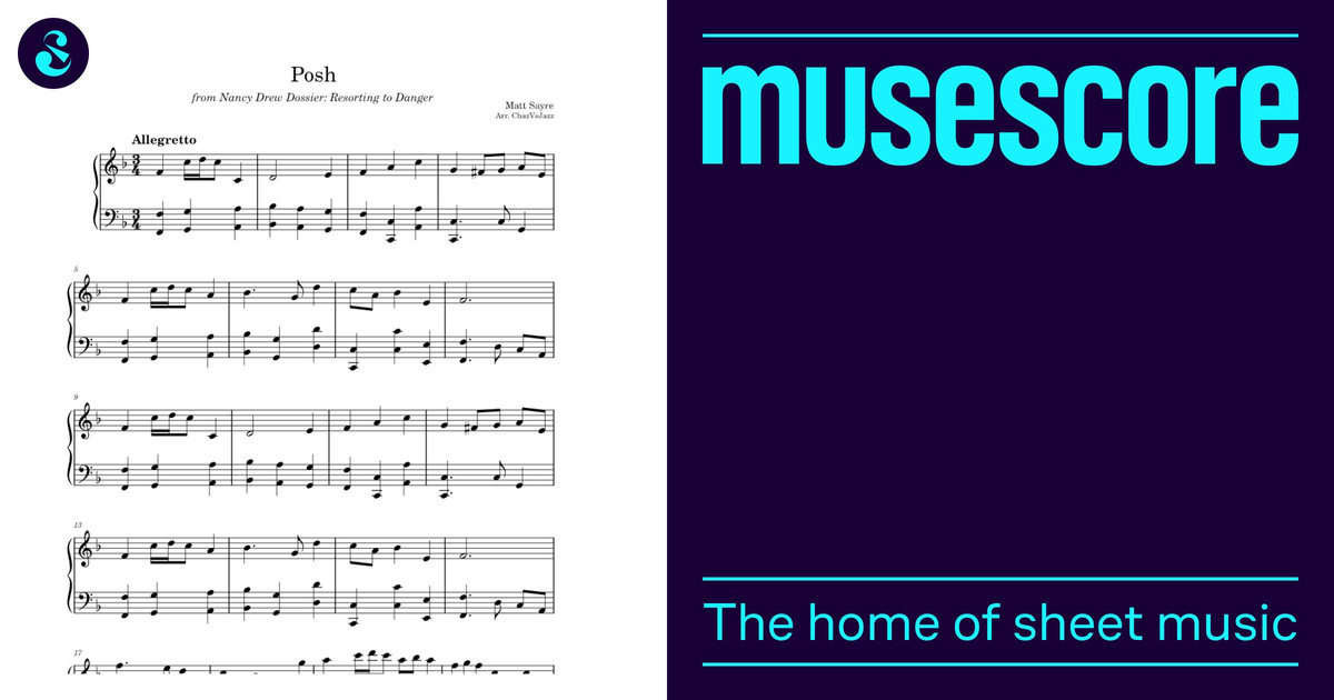 Posh Sheet music for Piano (Solo) Easy | Musescore.com