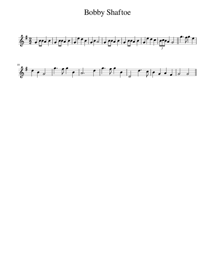 Bobby Shaftoe Sheet music for Piano (Solo) Easy | Musescore.com