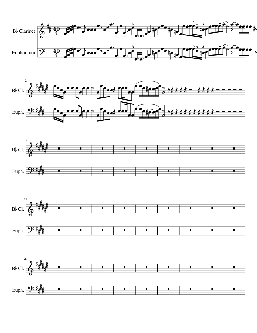 Hailey's kinda banging song - Hailey Grimes Sheet music for Euphonium ...