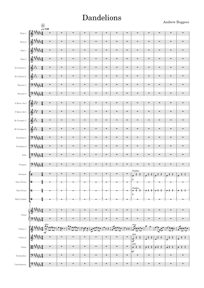 Dandelions - Ruth B Sheet music for Piano, Trombone, Tuba, Flute & more ...