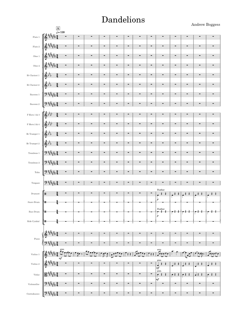Dandelions - Ruth B Sheet music for Piano, Trombone, Tuba, Flute & more ...