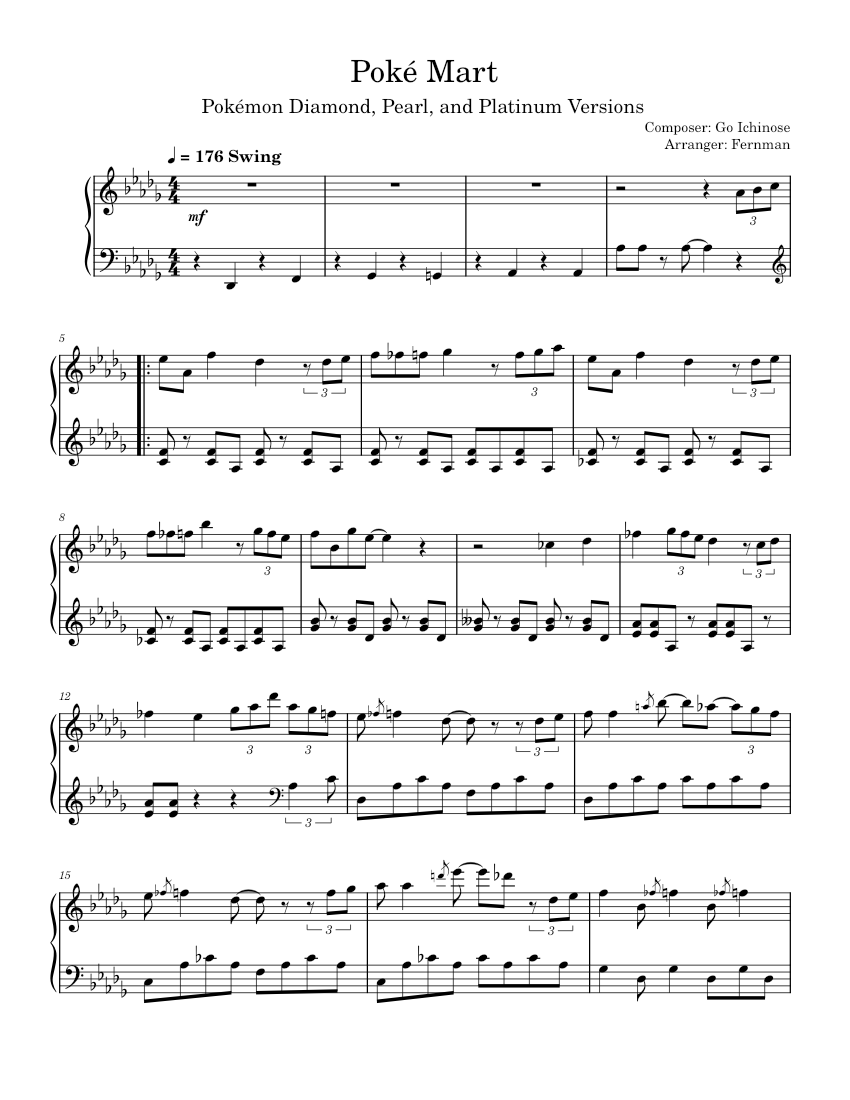 Poke Mart - Pokemon DPP – Go Ichinose Diamond, Pearl, Platinum Sheet ...