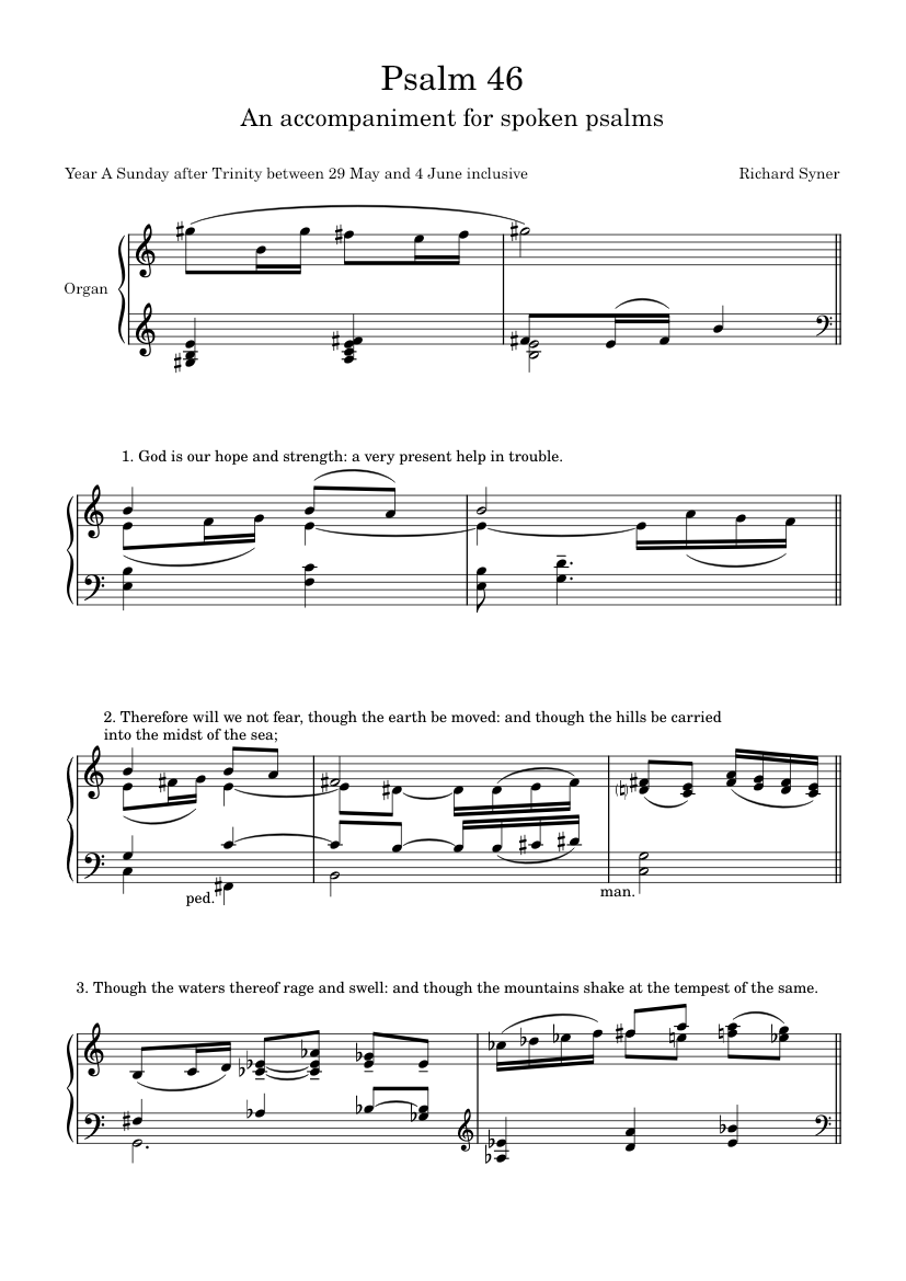 Psalm 46 (Year A Sunday after Trinity 29 May - 4 June inc.) - an ...