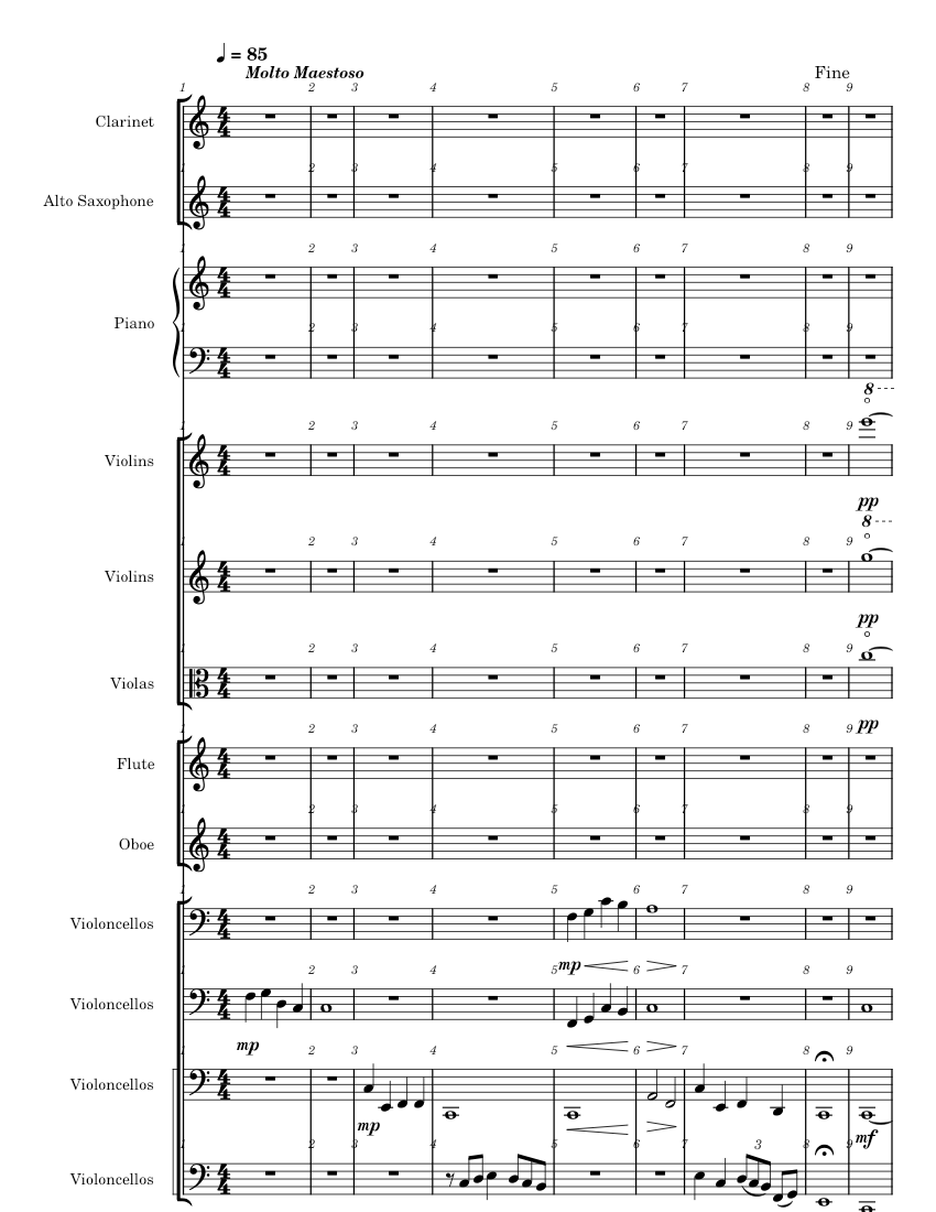 Deep Blue Sea Sheet music for Piano, Flute, Oboe, Saxophone alto & more ...