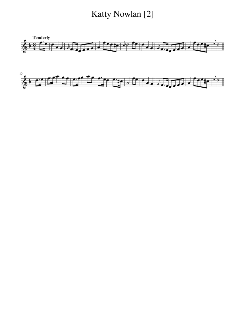 Katty Nowlan Sheet music for Piano (Solo) | Musescore.com