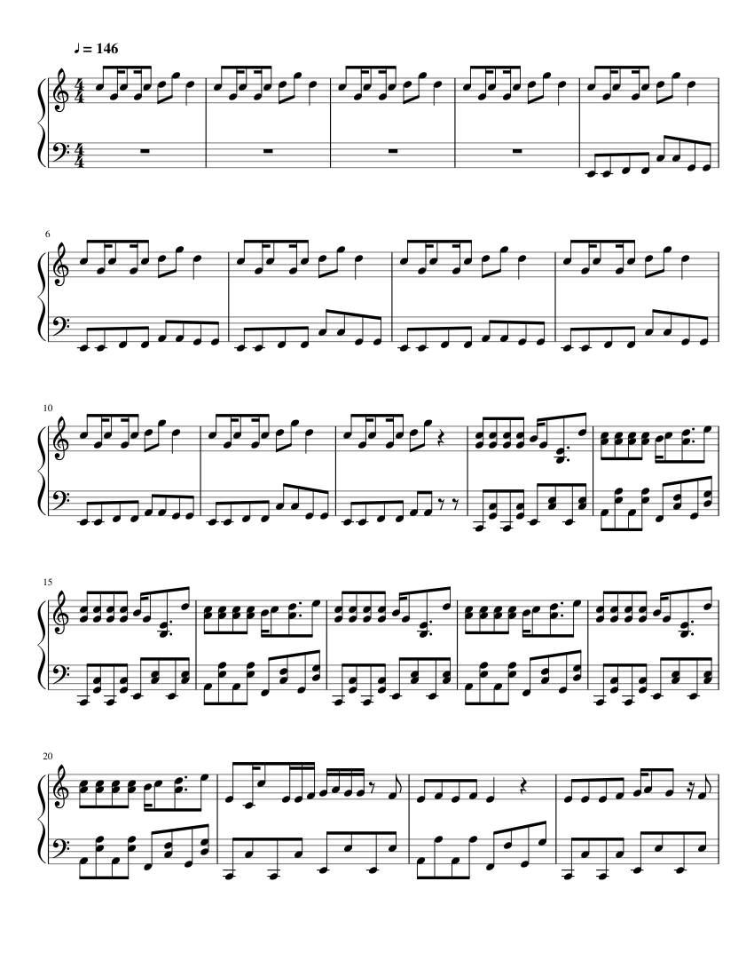 popipo Sheet music for Piano (Solo) | Download and print in PDF or MIDI ...