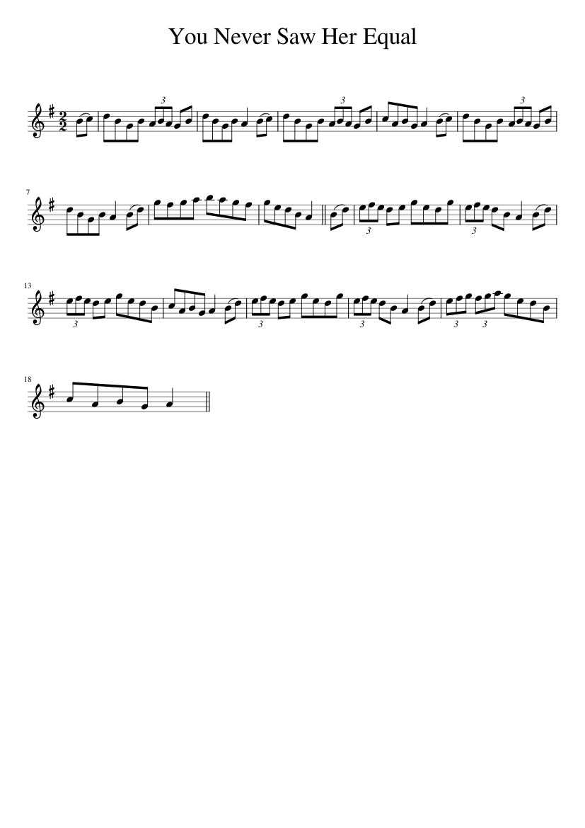 You Never Saw Her Equal Sheet Music For Piano Solo Musescore You Never Saw Her Equal Sheet Music For Piano Solo Musescore